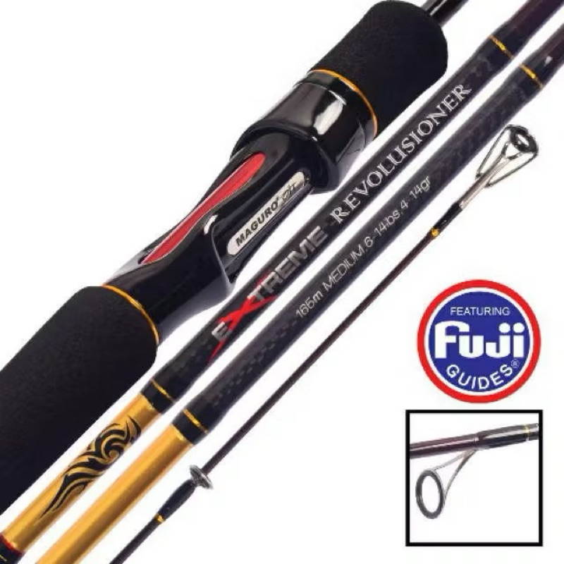 Jual Joran Maguro Extreme revolusioner Carbon Hollow Full Fuji Ring ...