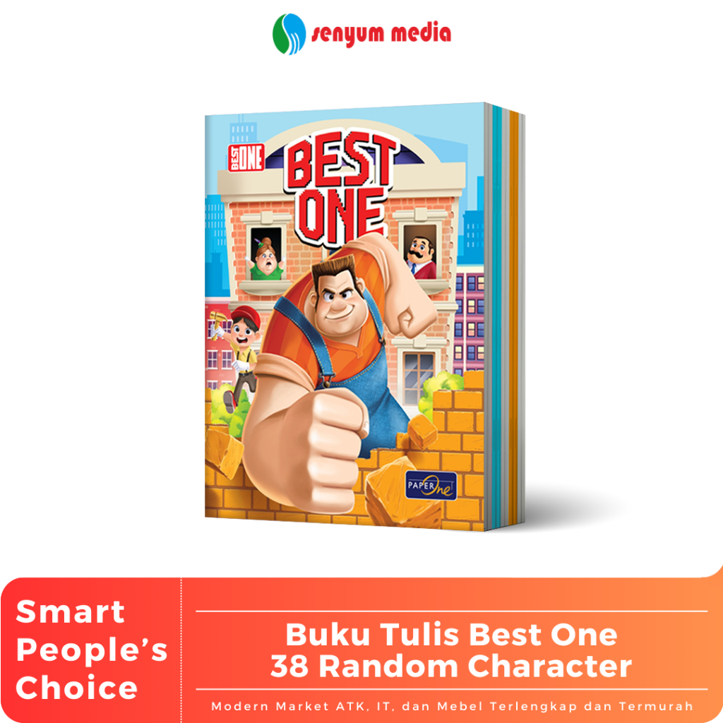 Jual Buku Tulis BEST ONE 38 Lembar Random Character (1 Pack Isi 10 Buku ...
