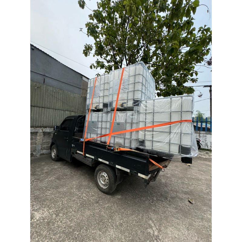 Jual new ibc tank vol.1000L fullset all new kempu tandon toren 100% ...