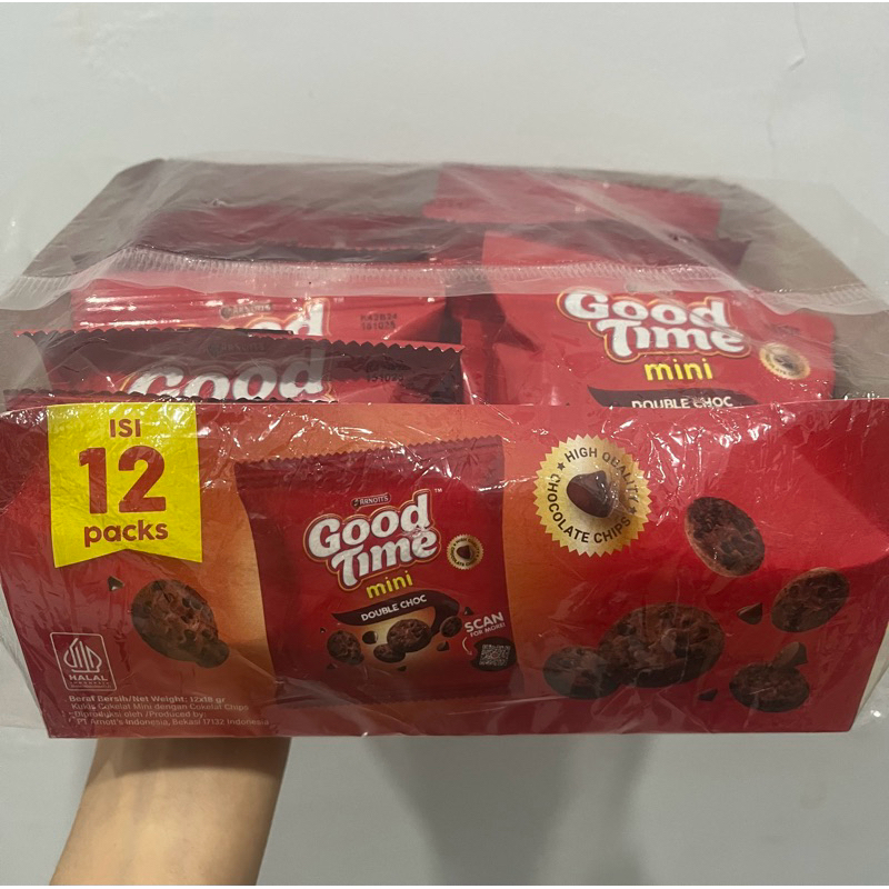 Jual ( ISI 12 pcs / box ) GOOD TIME MINI DOUBLE CHOC | Shopee Indonesia