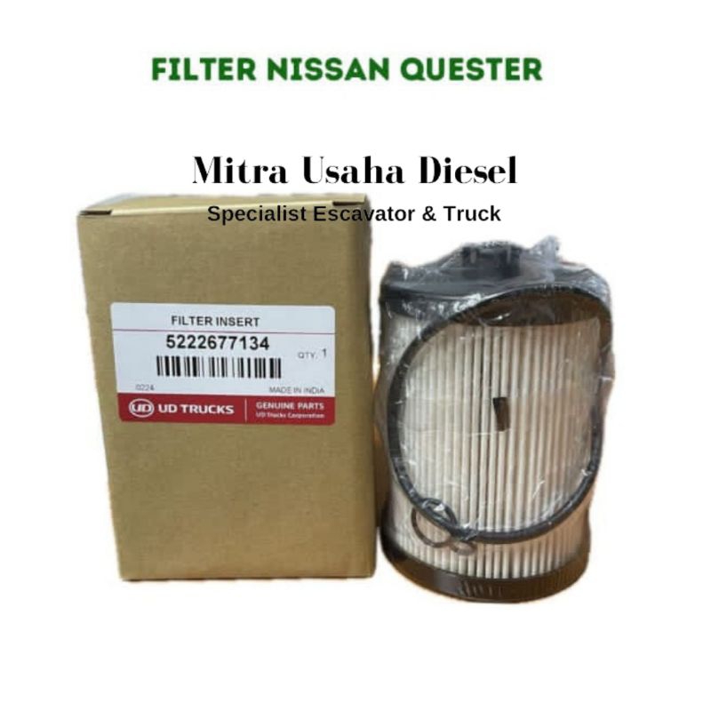 Jual FUEL FILTER SOLAR NISSAN UD QUESTER CWE 280 GWE 280 5222677134 ...