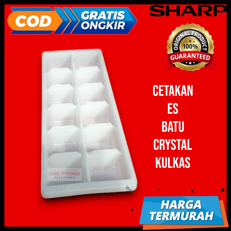 Jual ORIGINAL | CETAKAN ES ICE BATU KRISTAL KULKAS SHARP | Shopee Indonesia