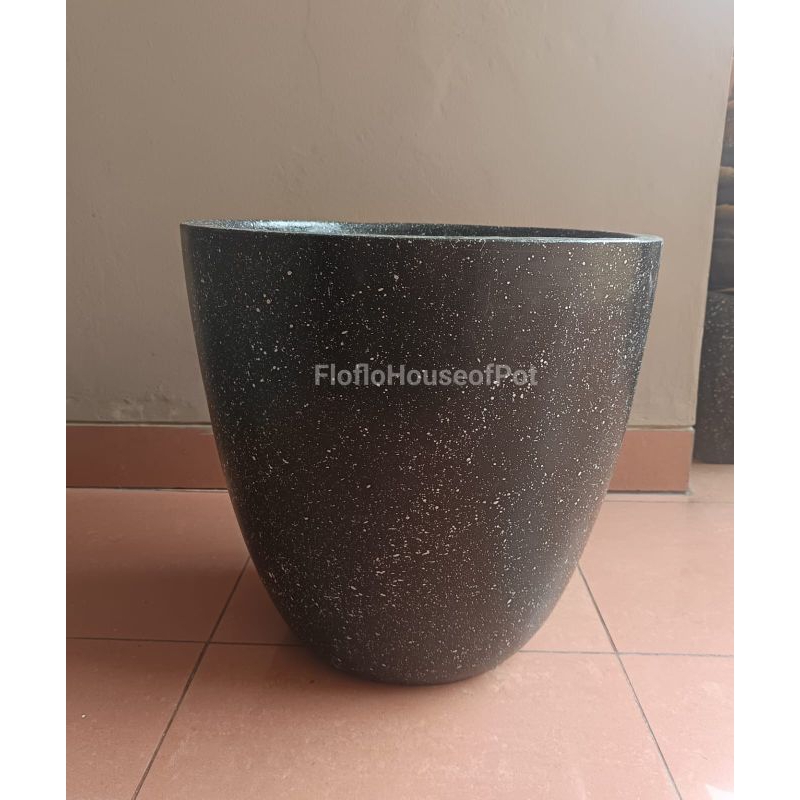 Jual pot semen halus Marble Hitam D42 T40cm bs po warna laen asal PO dl ...