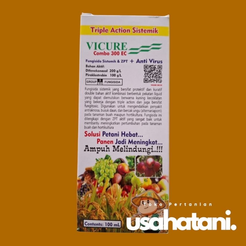 Jual VICURE COMBO 300EC 100 ML ZPT Fungisida Antivirus Difenekonazol ...