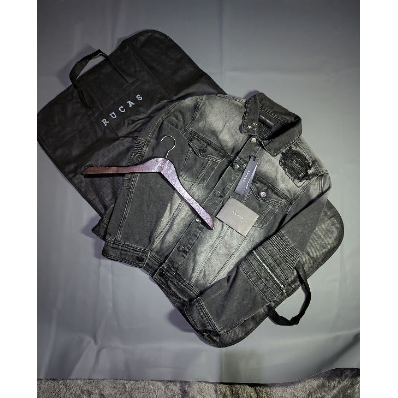 Jual Rucas Jade Denik Bikers Jacket/Jacket Rucas | Shopee Indonesia