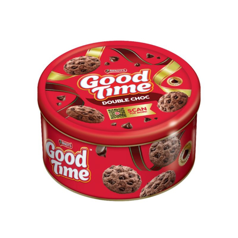 Jual Good time cookies double Choco kaleng 149gr | Shopee Indonesia