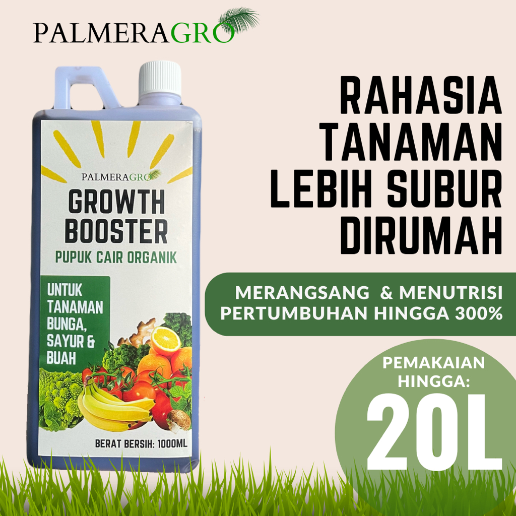 Jual Pupuk Organik Cair Growth Booster - Nutrisi Tanaman Sayur Bunga ...