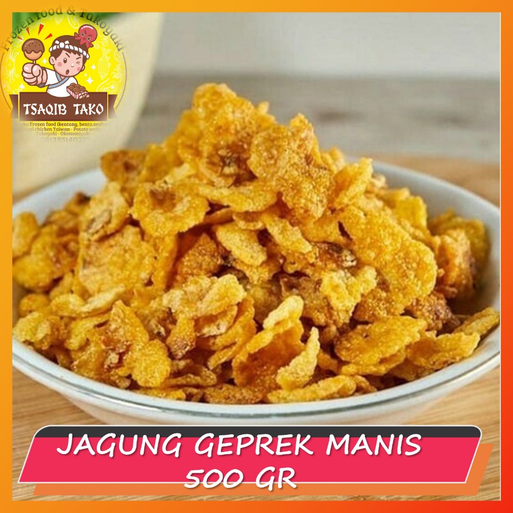 Jual 1 BAL Jagung Geprek Cemilan Emping Jagung Kiloan Murah Rasa Pedas ...