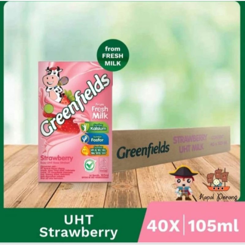 Jual Greenfields UHT Chocolate/ Strawbery 105 mL x 1 Karton (40 PCS ...