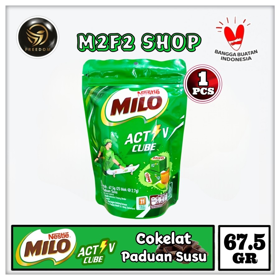 Jual Nestle Milo Active Cube | Camilan Blok Cokelat Paduan Susu Pouch ...