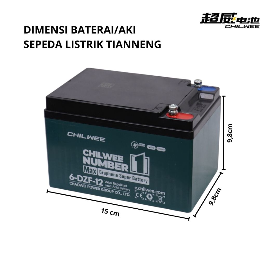 Jual BATERAI AKI PREMIUM GRAPHENE SEPEDA LISTRIK 12V 12AH 2HR / 15AH ...