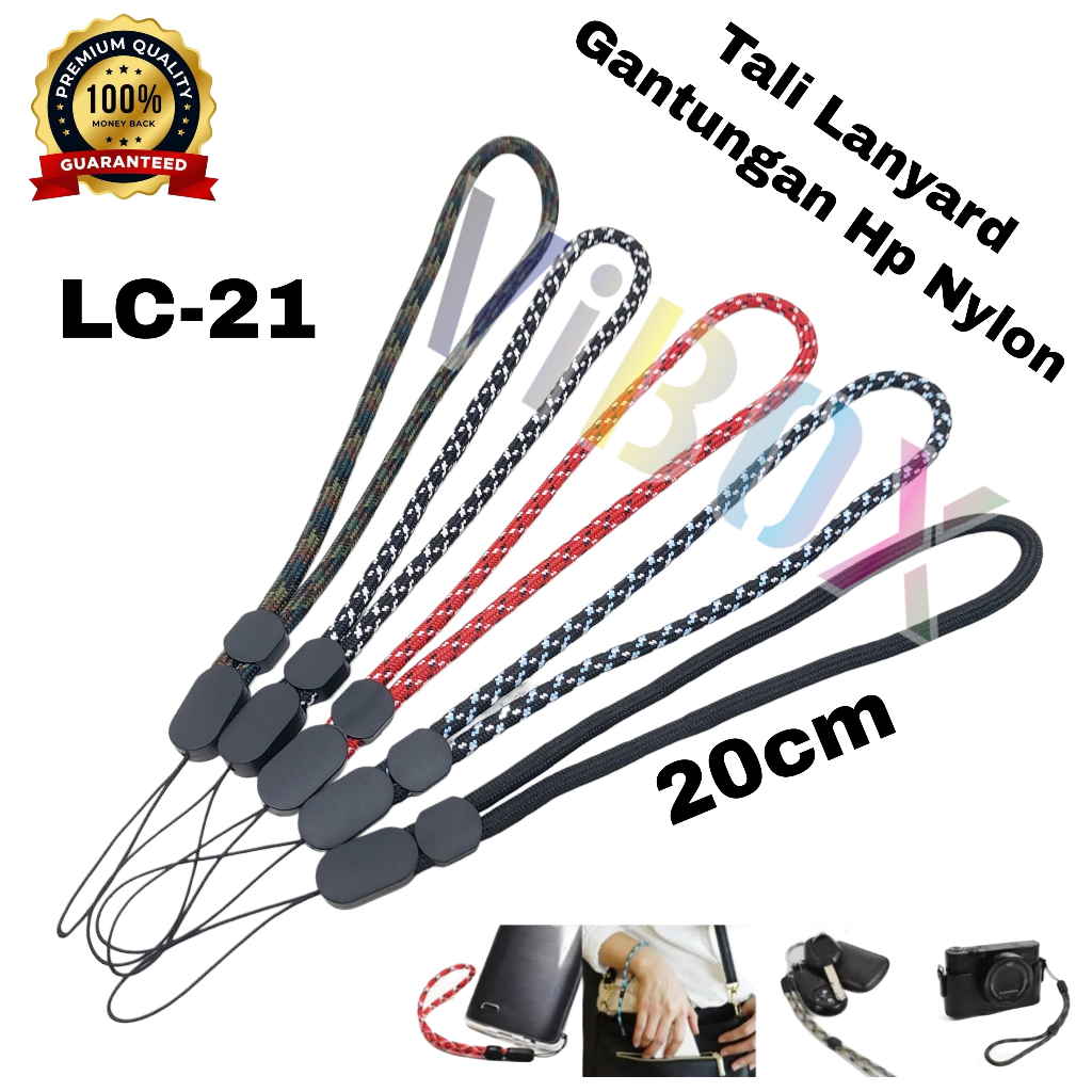 Jual ( Per 5Pcs ) LC-21 Tali Nylon Hand 20CM / Finger Strap Gantungan ...