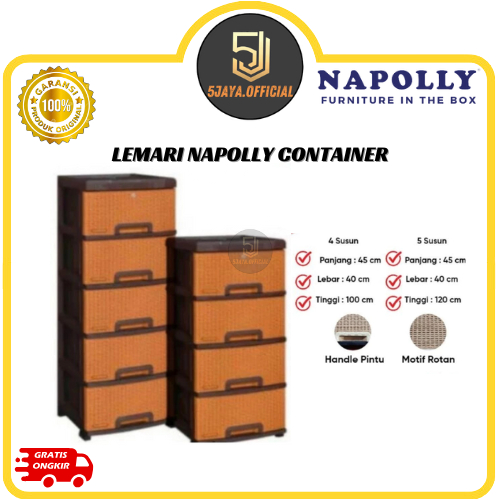 Jual Lemari Pakaian Container Napolly 4 Susun, 5 Susun - 4000/5000 ...
