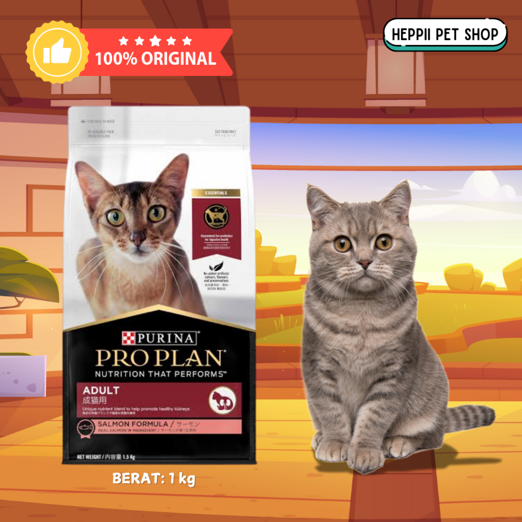 Jual PRO PLAN Adult Proplan Makanan Kucing Kering 1kg Rasa Ayam Mix ...