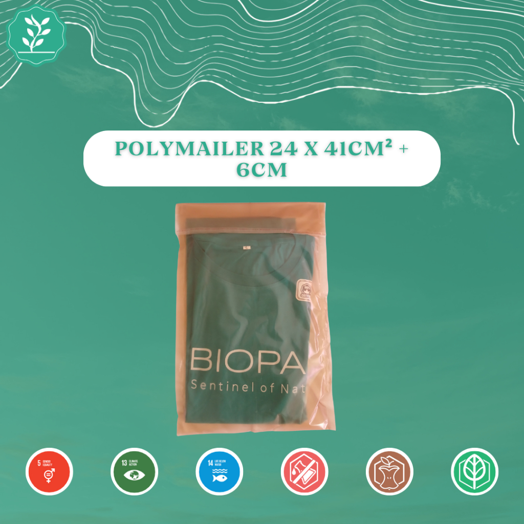 Jual Biopac Polymailer Bag Ramah Lingkungan dari Rumput Laut 24 x 41Cm² ...
