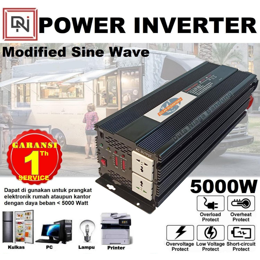 Jual Power Inverter 5000 Watt 24Vdc Solar Nusantara Inverter 5000W ...