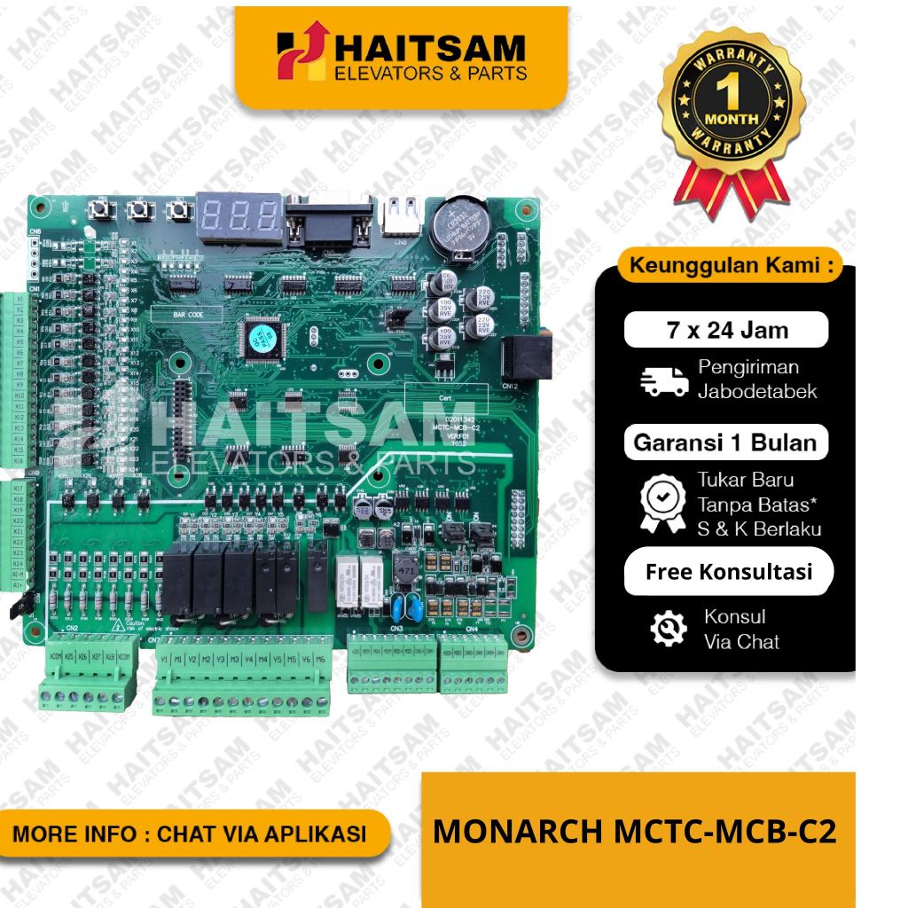 Jual ELEVATOR MONARCH MAIN BOARD MCTC-MCB-C2 | SPAREPART LIFT | | Shopee Indonesia