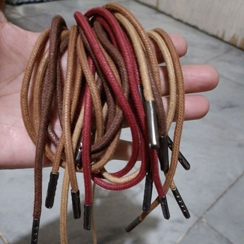Jual Tali sepatu kulit, kepala besi diameter 3 mm | Shopee Indonesia
