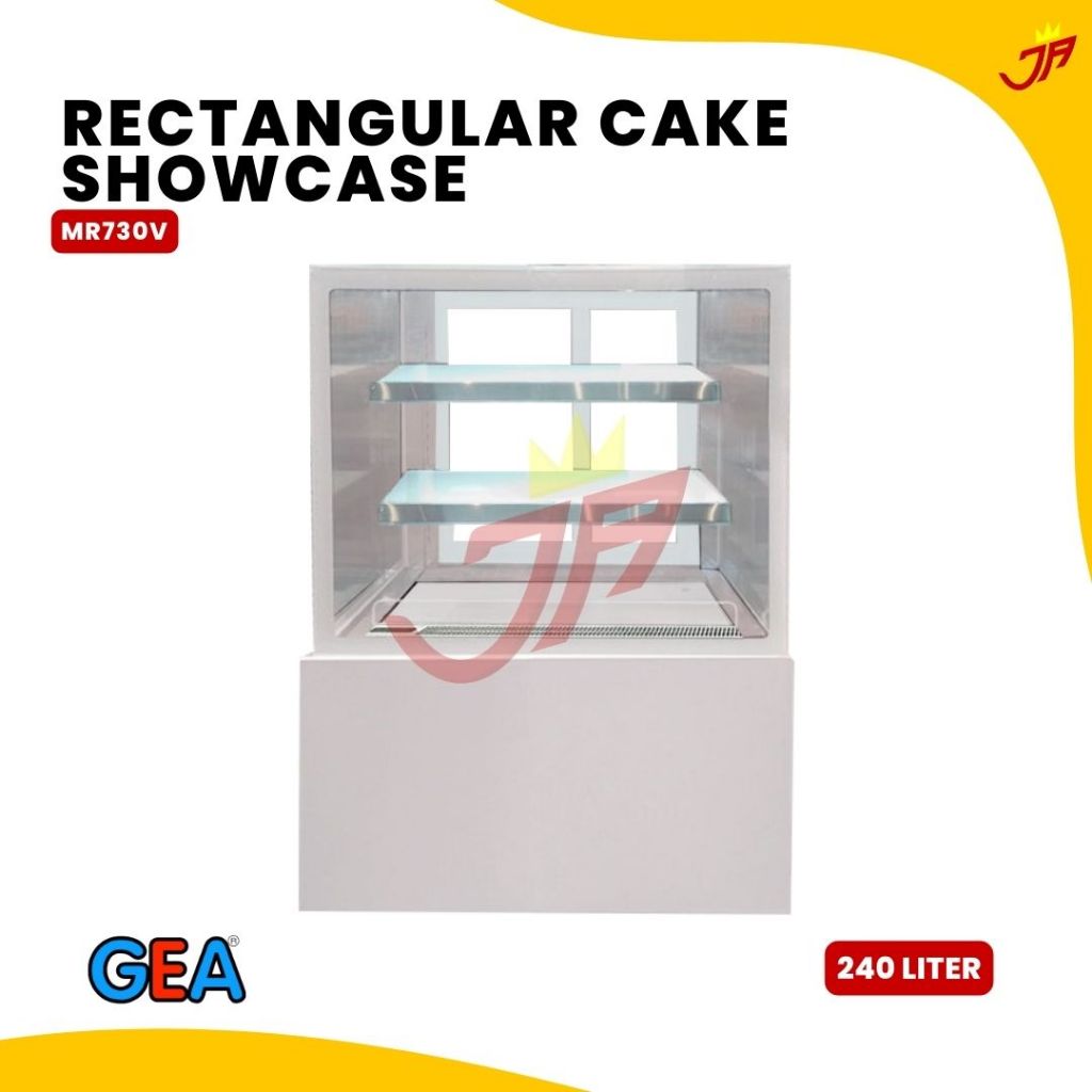 Jual GEA Rectangular Cake Showcase 240L (White) / MR730V | Shopee Indonesia