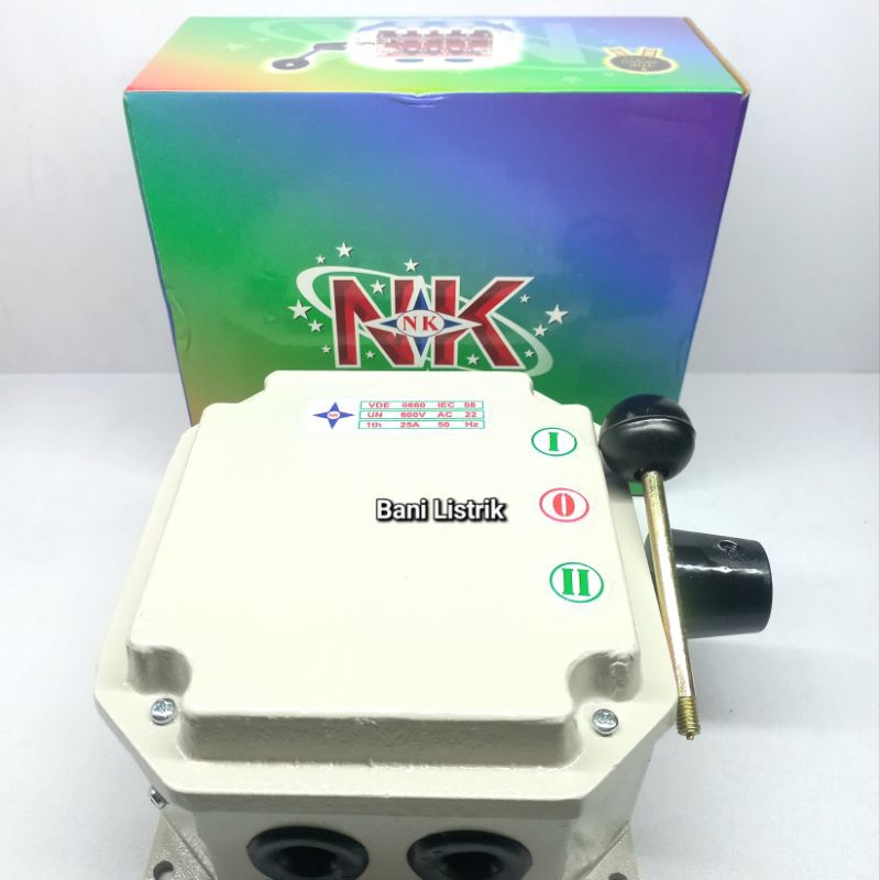 Jual Ohm Saklar Handle Cam Starter COS 25A 4 Pole NK Model Pisau ...