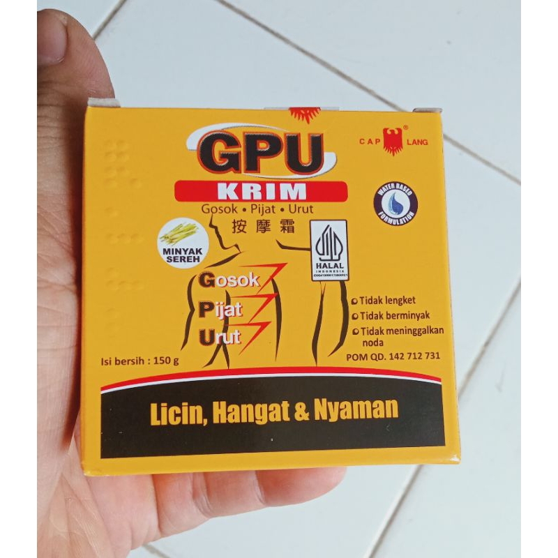 Jual GPU KRIM 150 GR ( pembelian 3 pcs ) | Shopee Indonesia