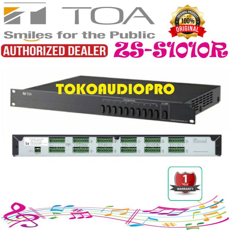 Jual Toa ZSS1010R Speaker Selector 10 Channel zss-1010r ZS-S1010R ...