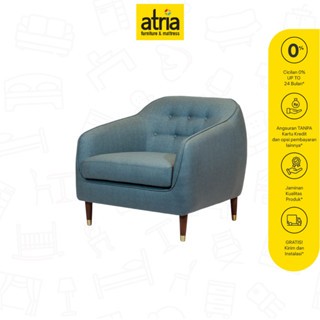 Jual Atria Sofa 1 Seater Fabric Mist Blue | Shopee Indonesia