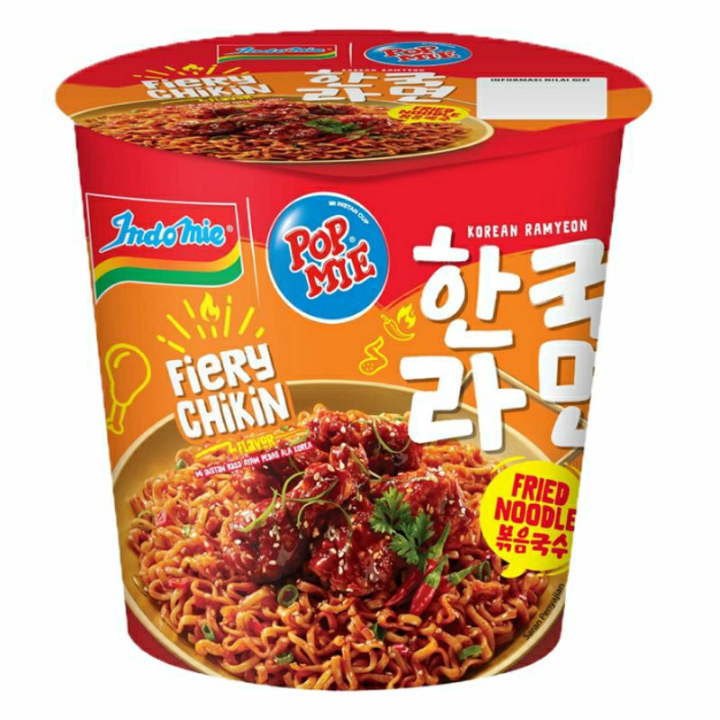Jual Pop mie goreng korean ramyeon fiery chikin 74g | Shopee Indonesia