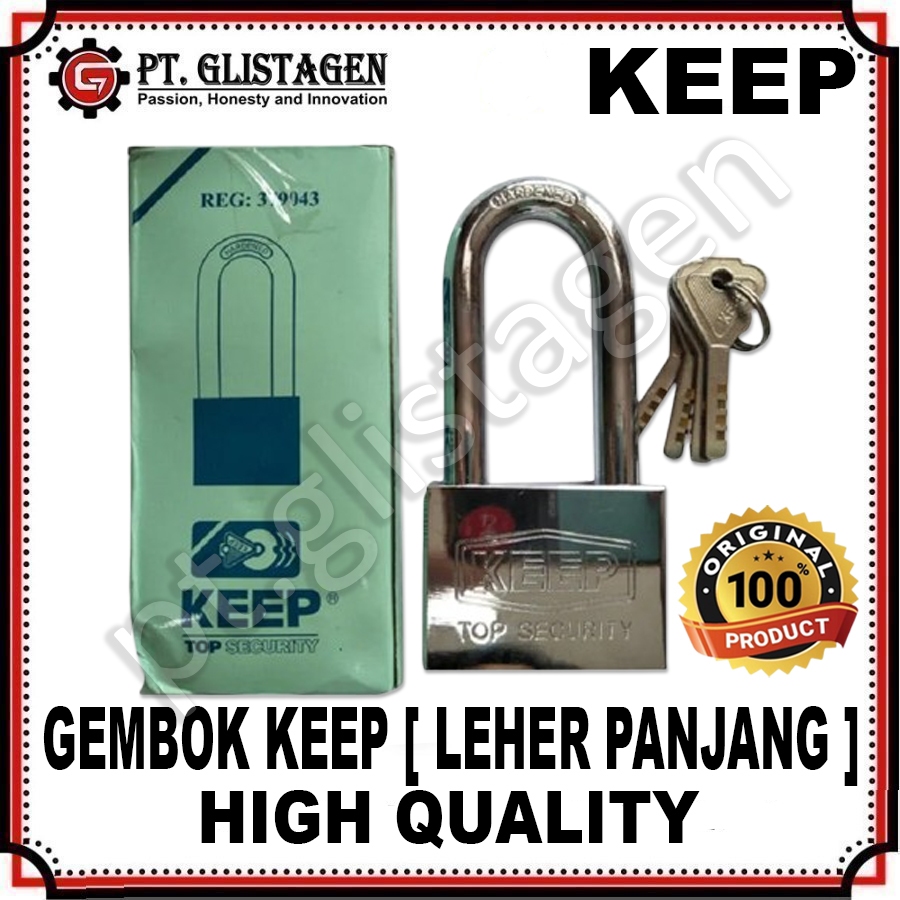 Jual KUNCI GEMBOK KEEP 40 MM PANJANG / GEMBOK KEEP LEHER PANJANG 40 MM ...