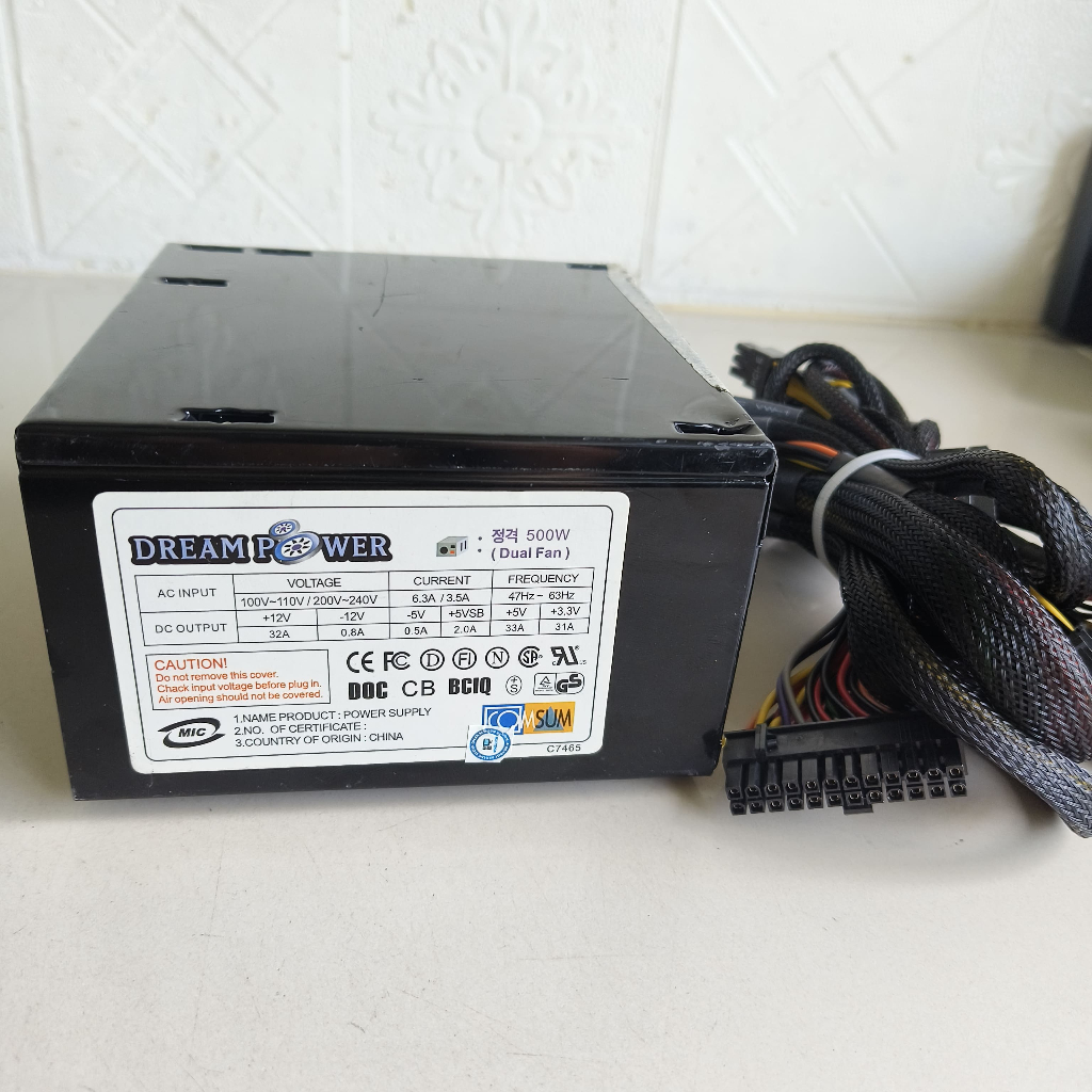 Jual PSU GAMING DREAM POWER 500W PURE | Shopee Indonesia
