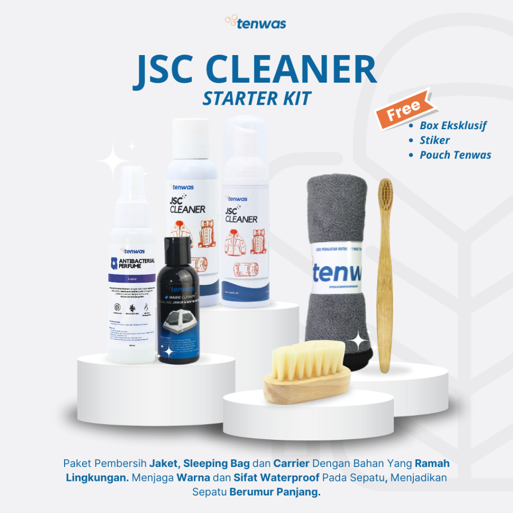 Jual Tenwas JSC Cleaner Starter Kit | Paket Pembersih Jaket Sleeping ...