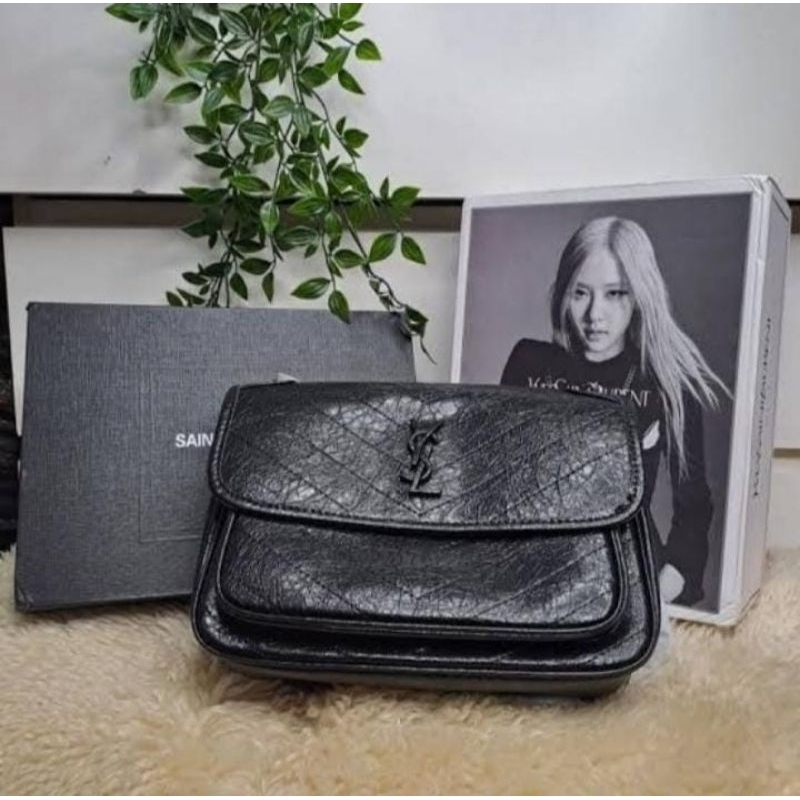 Jual Tas Sling Rantai Kulit Asli YSL Niki Medium Preloved (HARGA NETT, BACA DESKRIPSI) | Shopee ...
