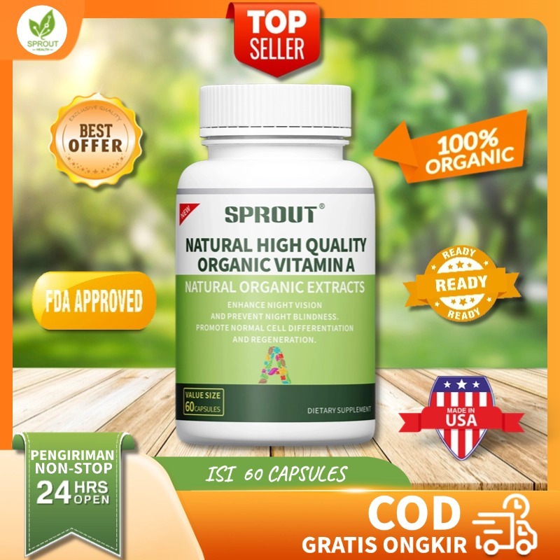 Jual SPROUT Vitamin A, Untuk Kesehatan Mata, Kulit, dan Sistem Imunitas ...