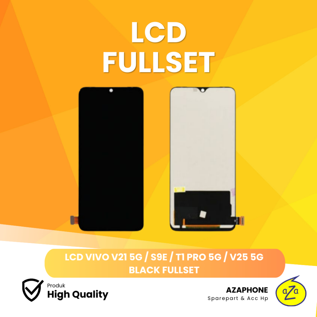 Jual LCD VIVO V21 5G / S9E / T1 PRO 5G / V25 5G BLACK FULLSET + TOUCHSCREEN | Shopee Indonesia