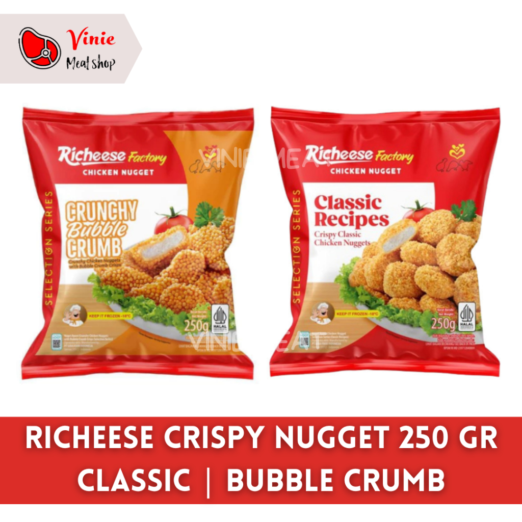 Jual Richeese Factory Chicken Nugget | Crunchy Bubble Crumb 250gr ...