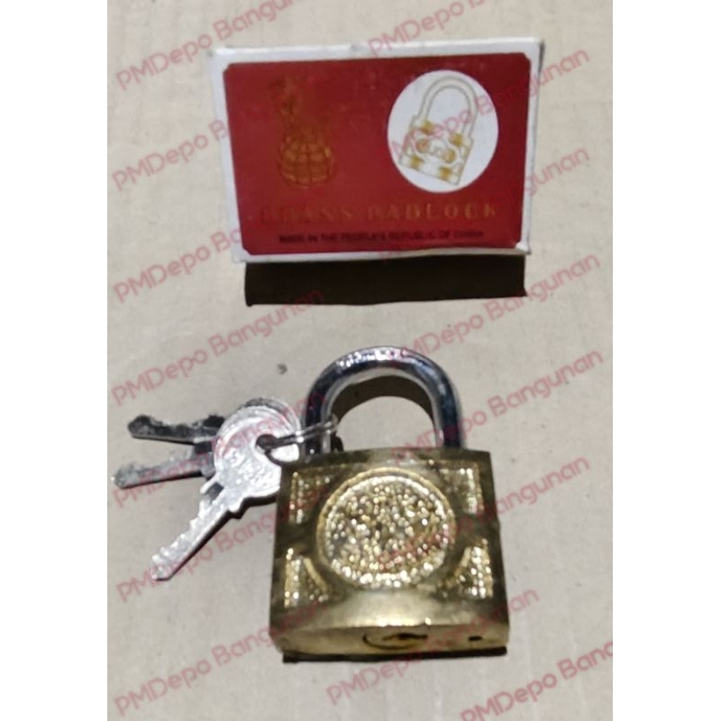 Jual Gembok Kuning 40 MM Ukiran GLION | Shopee Indonesia