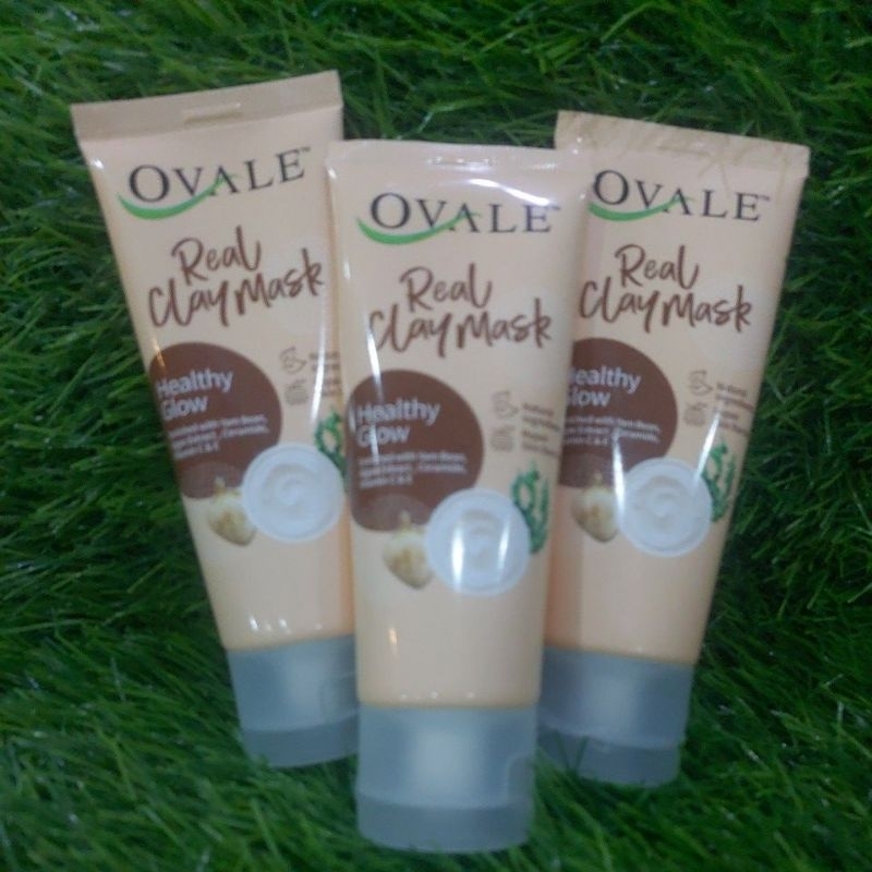 Jual Ovale Real Clay Mask Healthy Glow (bengkoang) | Shopee Indonesia