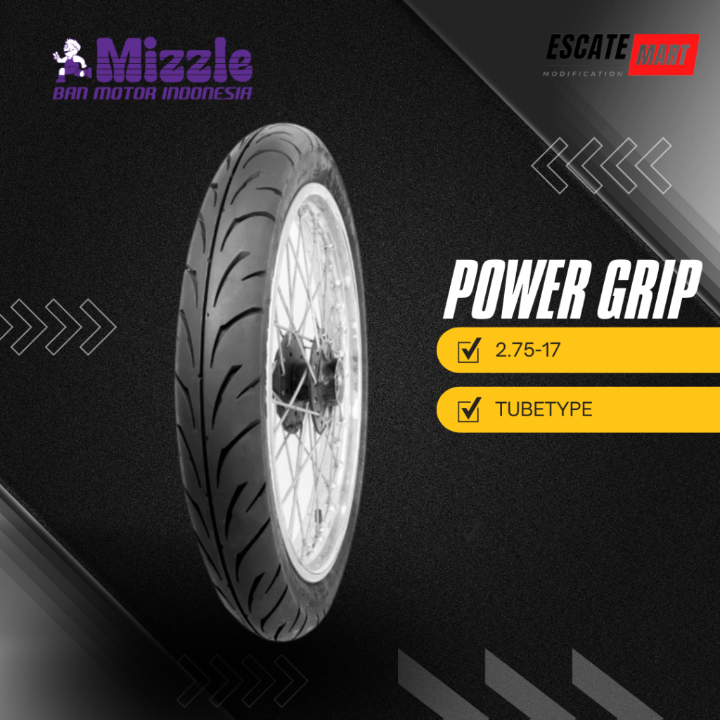 Jual MIZZLE POWER GRIP 275-17 Tubetype - Ban Motor Mizzle Power Grip ...