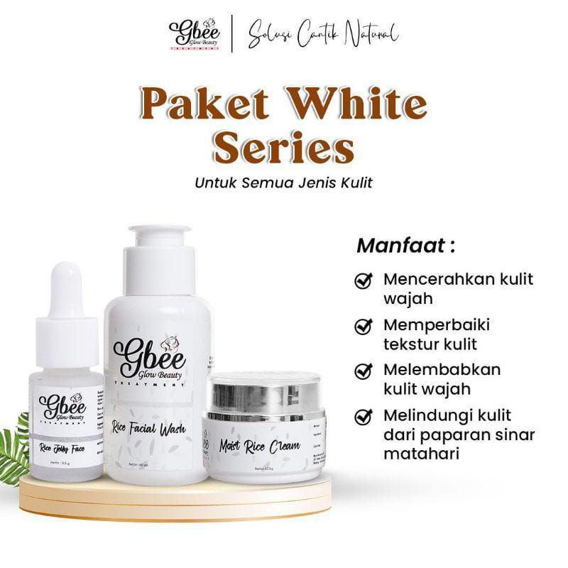 Jual Paket white series gbee glow beauty original 100% | Shopee Indonesia