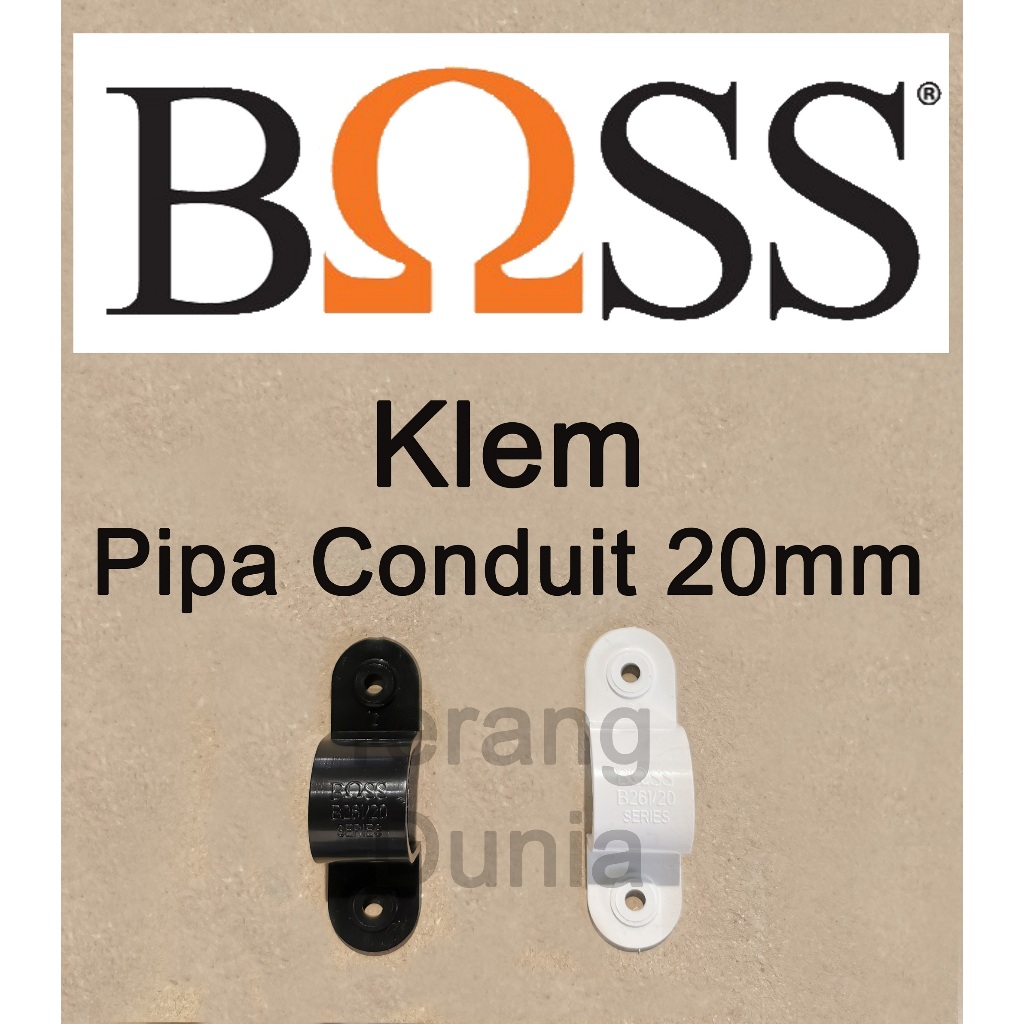Jual Klem Boss Putih Klem Boss Hitam Klem Pipa Conduit Klem Pipa ...