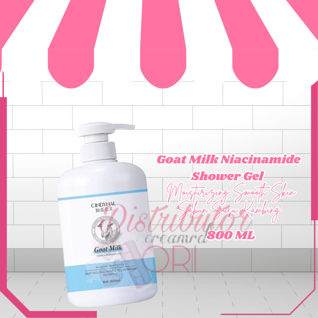 Jual CINDYNAL Goat Milk Niacinamide Shower Gel / Body Wash Moisturizing ...