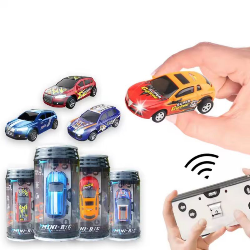 Jual Mini coke can speed up rc racing car toy remote control mobil ...