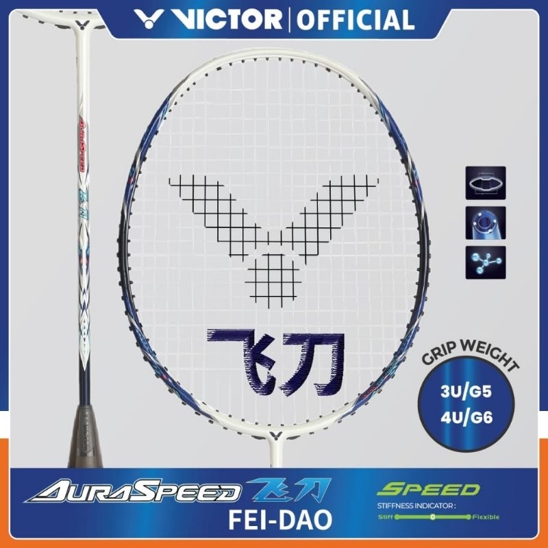 Jual Raket Badminton Auraspeed FEI DAO Victor / AS FEI DAO Victor Original | Shopee Indonesia