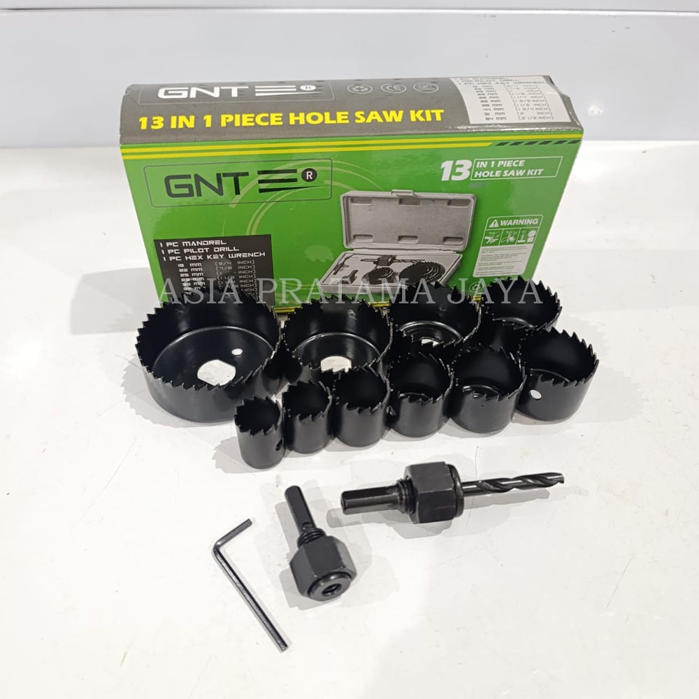 Jual Mata Bor Hole Saw Set 13 Pcs / Mata Bor Lobang Kayu PVC Plastik ...