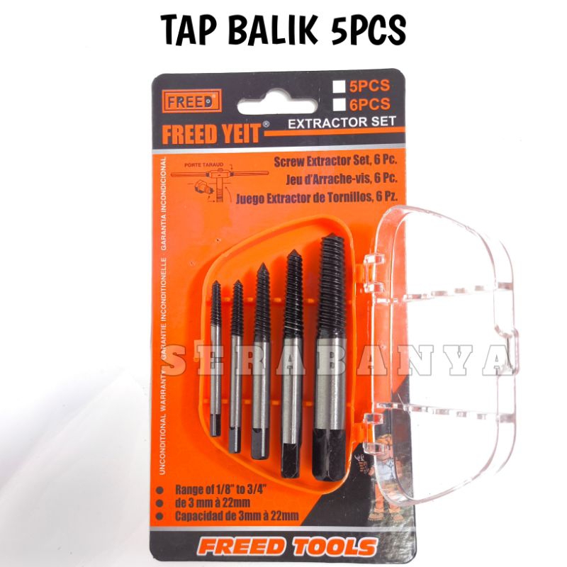 Jual FREED Tab Balik Set 5pcs | Alat Untuk Buka Baut Patah | Shopee ...
