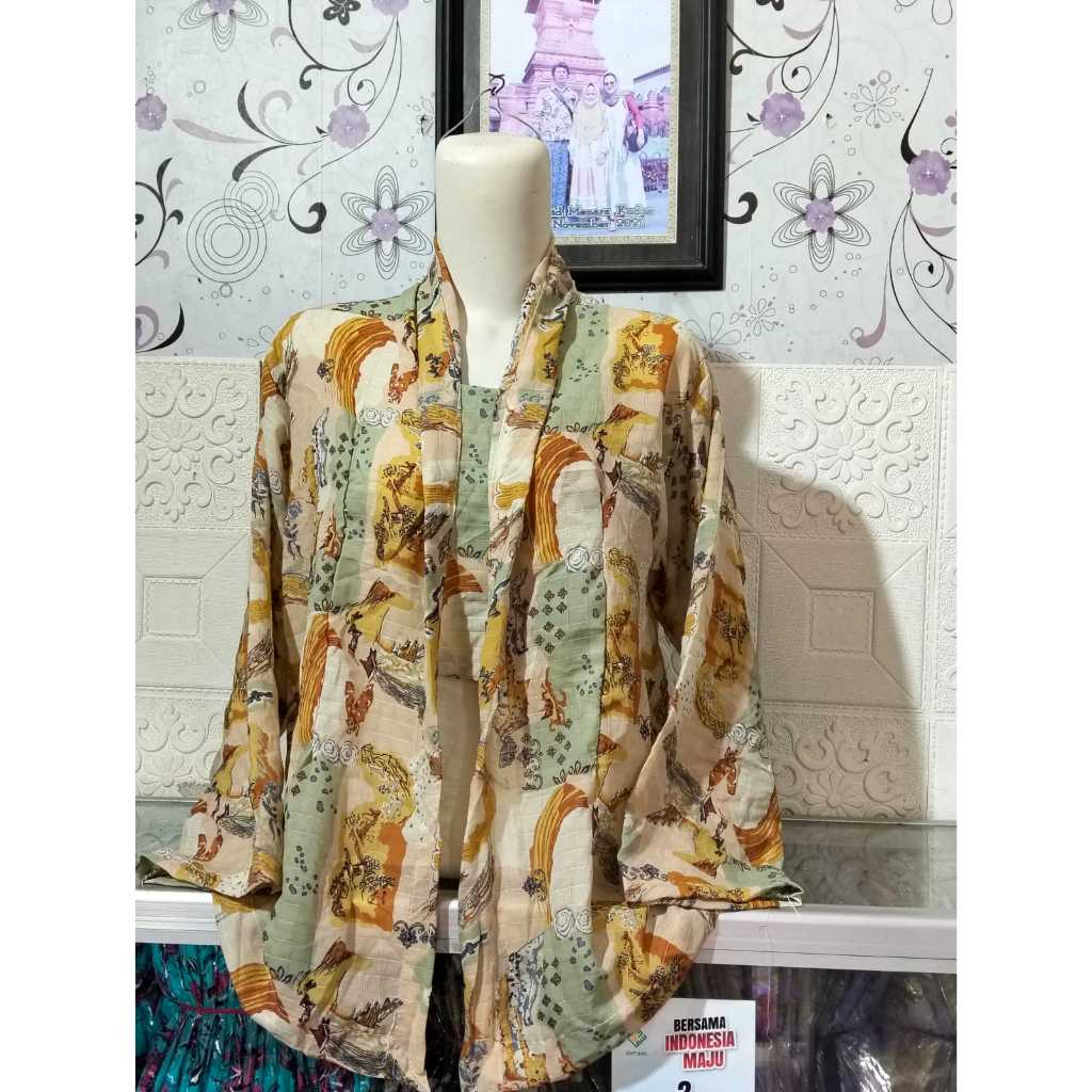 Jual atasan baju kebaya tradisional nenek jaman dulu motif bunga lengan ...