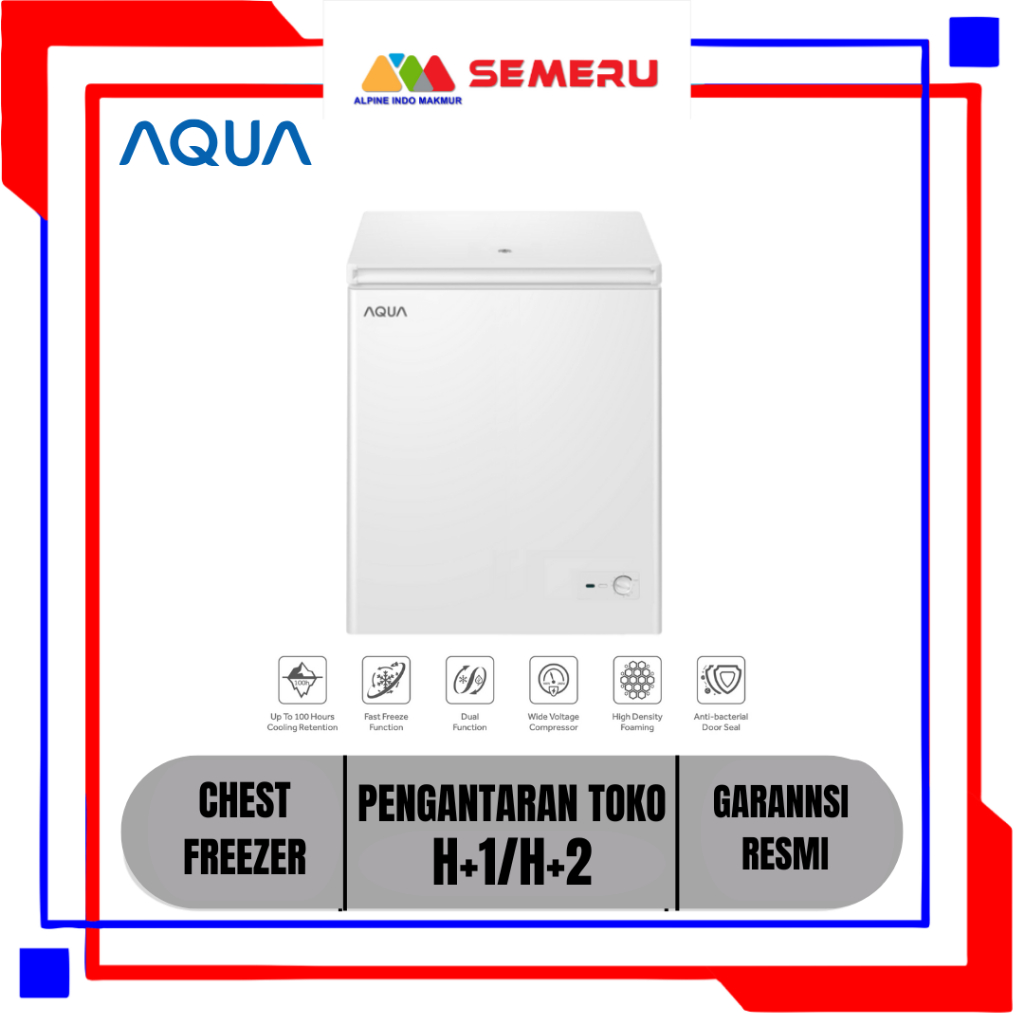 Jual AQUA CHEST FREEZER 100 LITER AQF-120 MC / 150 LITER AQF-150 MC ...