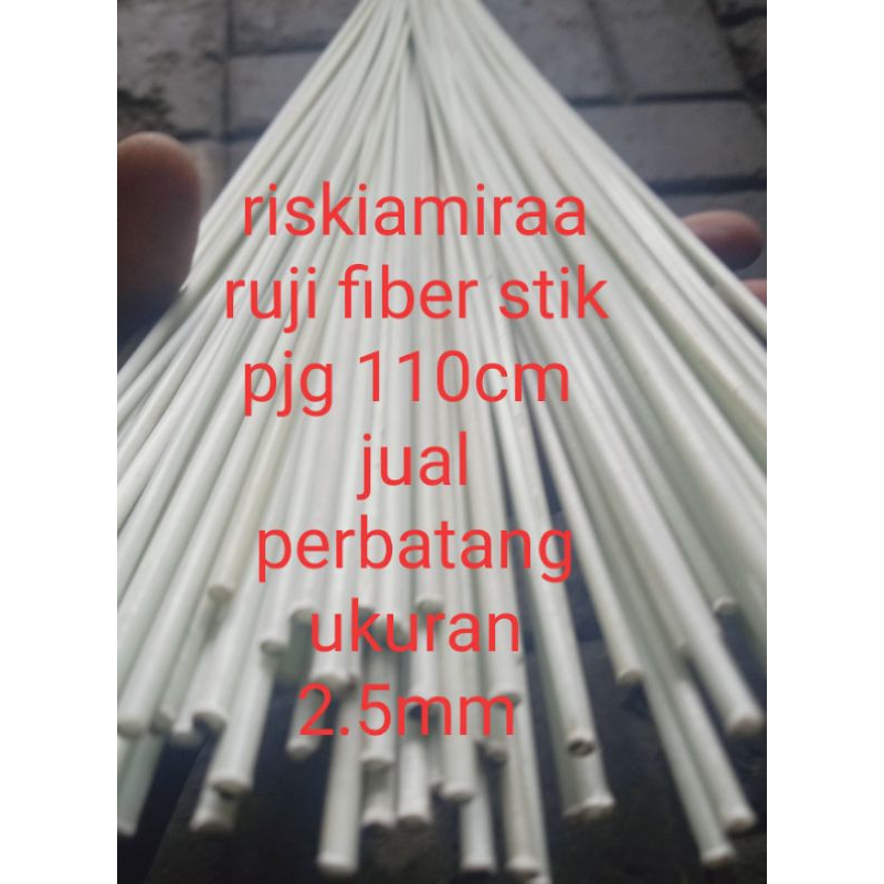 Jual ruji fiber putih susu stik 2.5mm1.8mm2mm2.2mm jual perbatang pjg ...