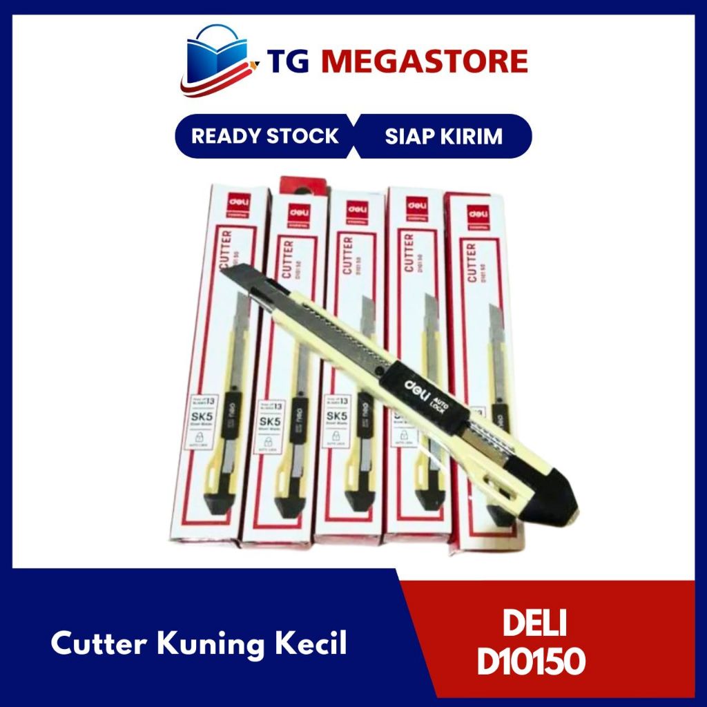 Jual Cutter Deli Kuning ( Kecil - D10150 ) | Shopee Indonesia