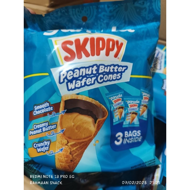 Jual Garuda Skippy peanut butter wafer cones 45g | Shopee Indonesia